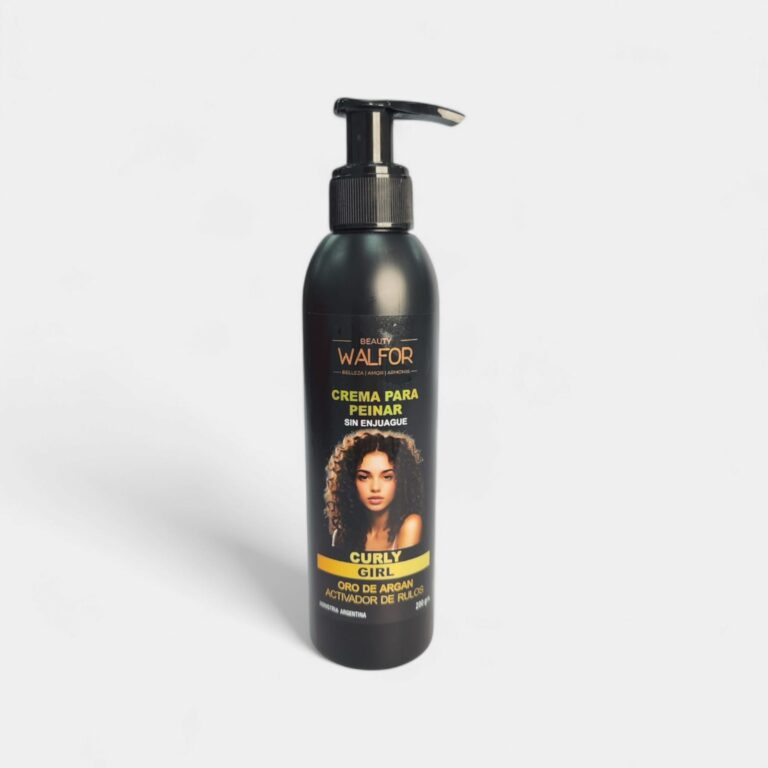 Crema Para Peinar Curly Girl Con Oro De Argan 200grs para rulos- Walfor ...